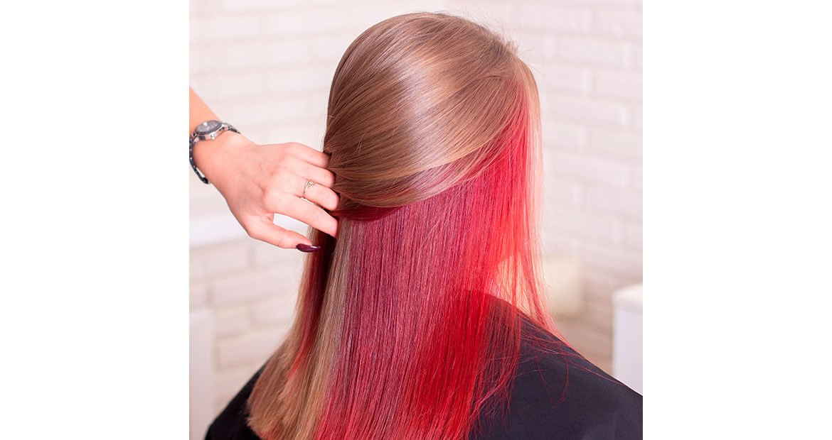 Cuidados capilares: cabelo pintado na nuca underlayer