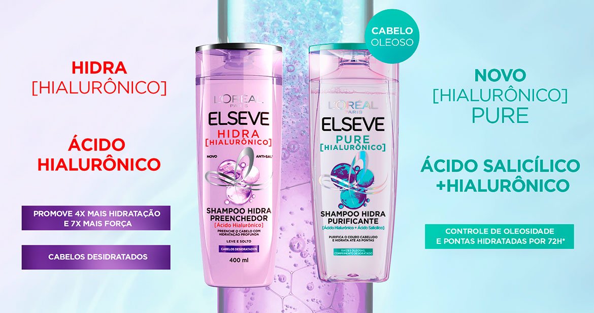 Elseve Pure Hialurônico: cabelos hidratados e livres | L'Oréal Paris