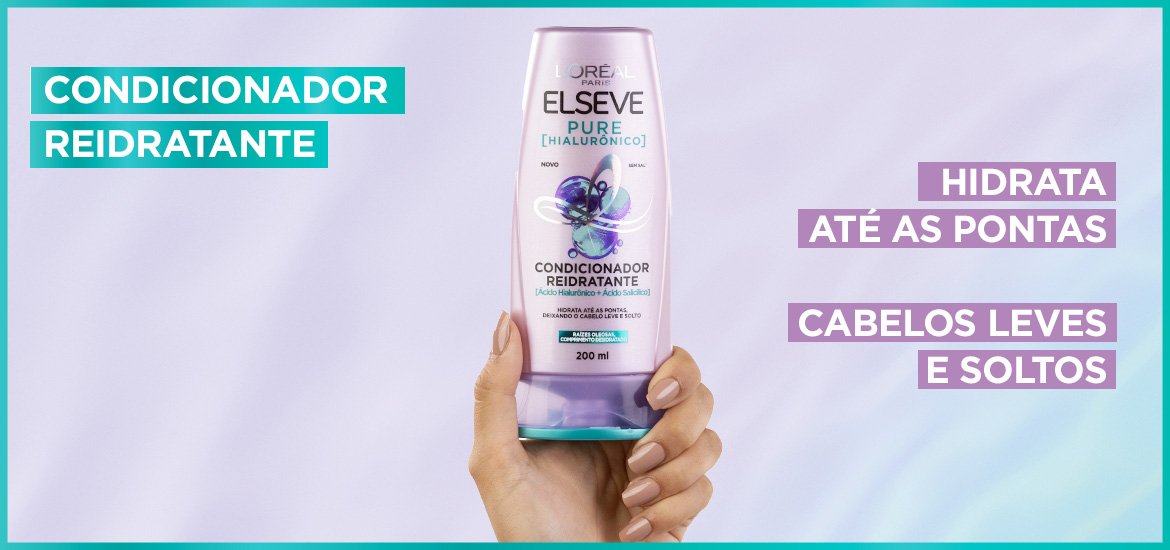 Elseve Pure Hialurônico: cabelos hidratados e livres | L'Oréal Paris