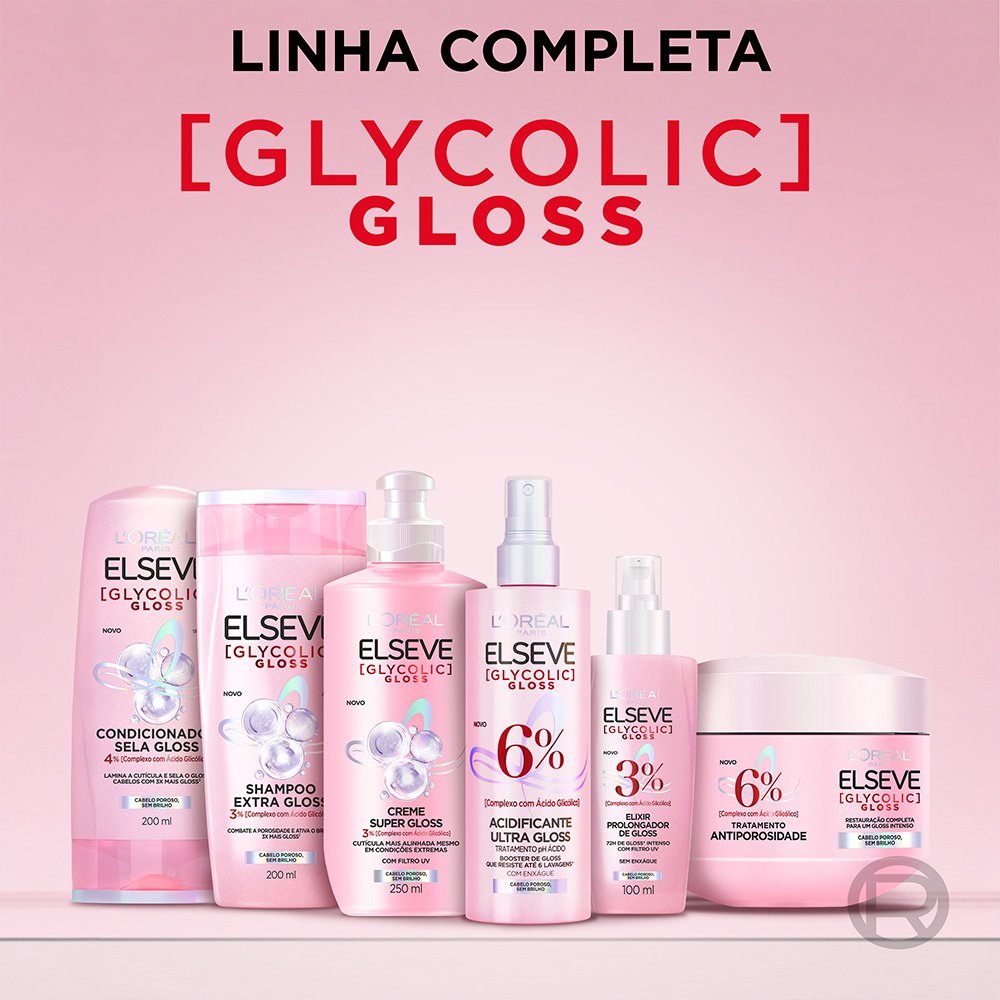 Creme de Pentear Super Gloss 250ml |Glycolic Gloss | L'Oréal Paris