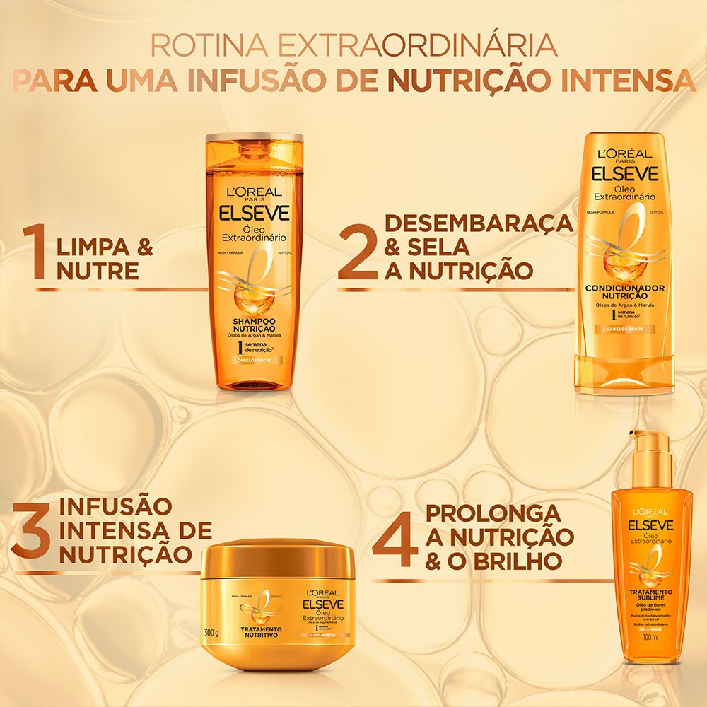Óleo de Tratamento Elseve Óleo Extraordinário Nutrição 100ml I L'Oréal