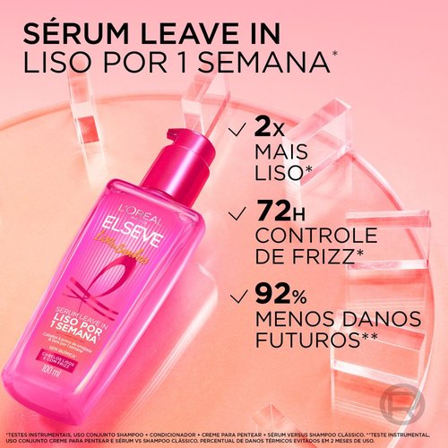 Sérum Elseve Liso dos Sonhos – Liso por 1 Semana