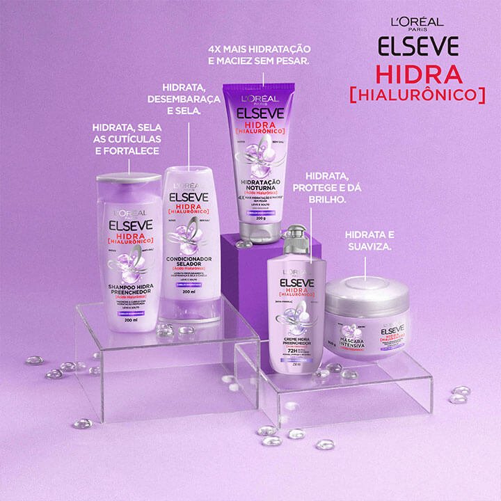Elseve Hidra Hialurônico Shampoo Preenchedor Hidratação 200ml