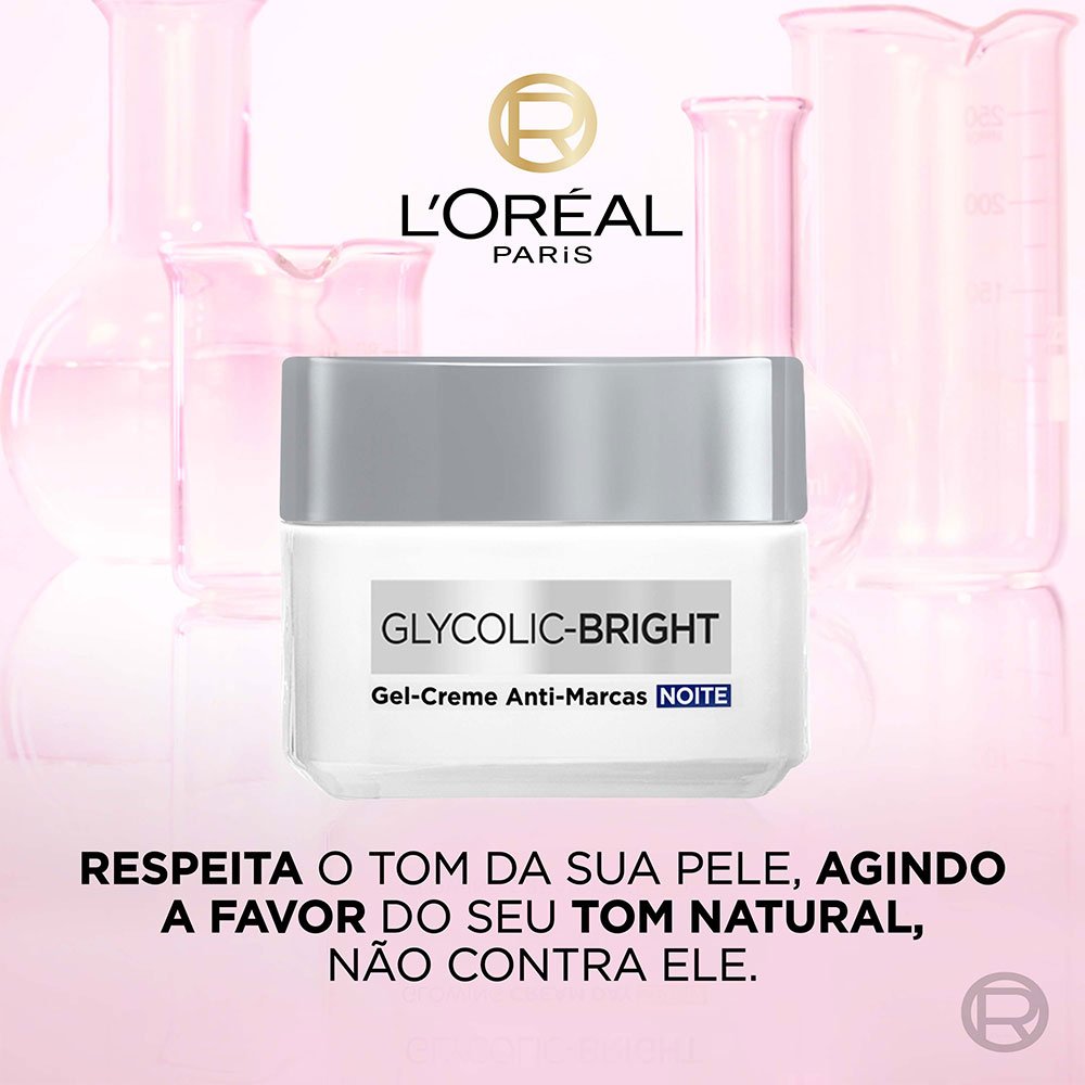 Gel-Creme Anti-Marcas Noite | Glycolic-Bright | L'Oréal Paris