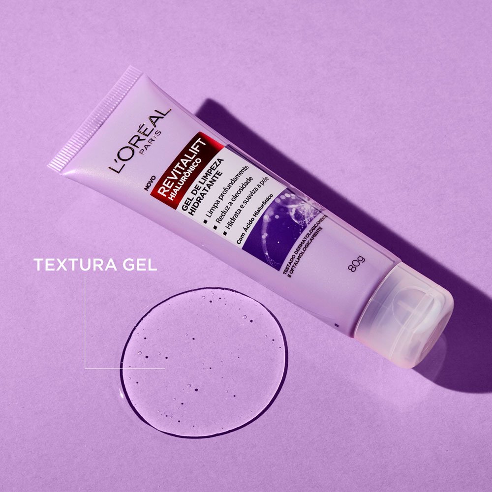 Gel de Limpeza Facial Hidratante Revitalift Hialurônico 80g | L'Oréal Paris Gel de Limpeza Facial Hidratante Revitalift Hialurônico 80g | L'Oréal Paris