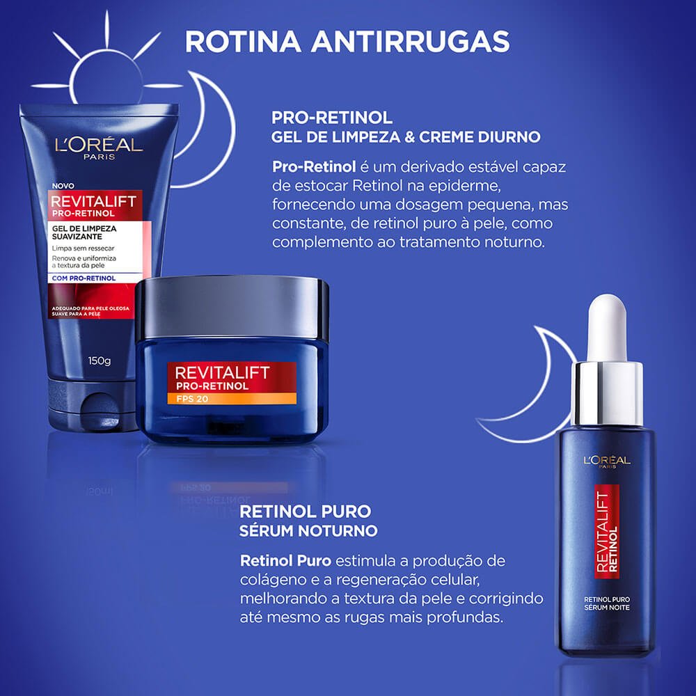 Gel de Limpeza Suavizante Revitalift Pro-Retinol | L'Oréal Paris